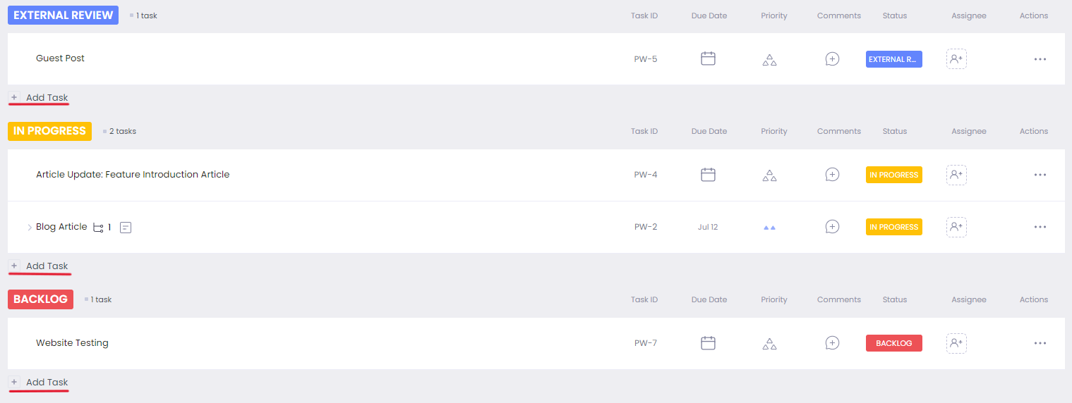 How to create a task?